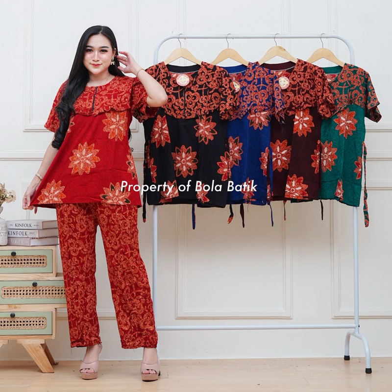 New PRODUCT!!! Latest SUPER CAP BATIK SET WITH CLOVER LEAF MOTIF ...
