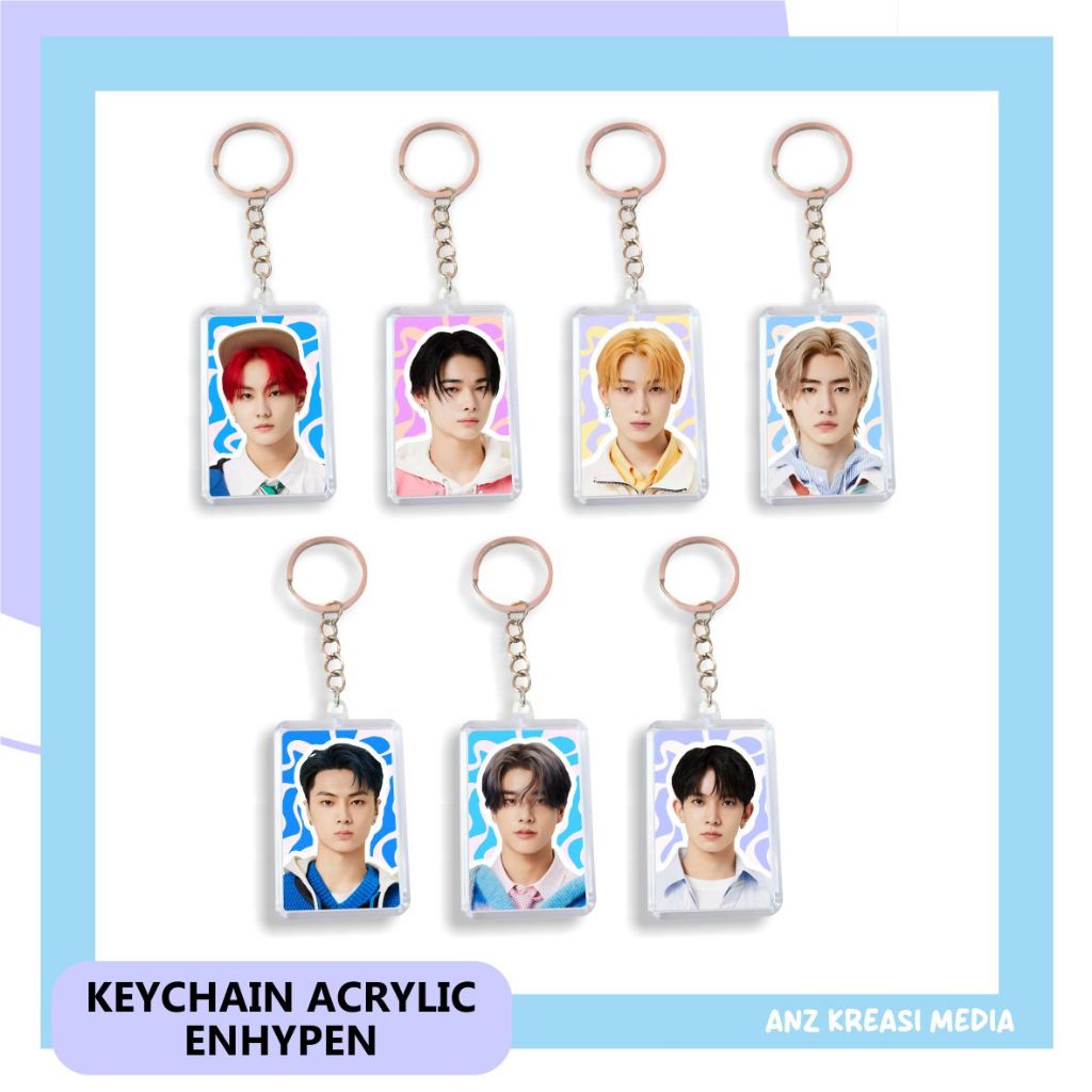 GANTUNGAN ENHYPEN DESIGN ACRYLIC KEYCHAIN - ENHYPEN ACRYLIC KEYCHAIN ...