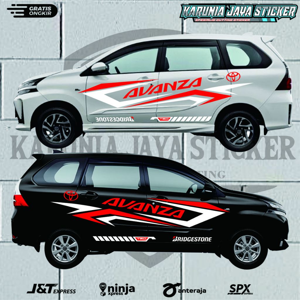 NEW Avanza Striping Stickers Minimalist List Stickers for Toyota Avanza ...