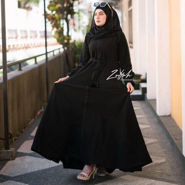Bashirah Elegant Women's Abaya Gamis Dress By Zulfahcollection | Shopee ...
