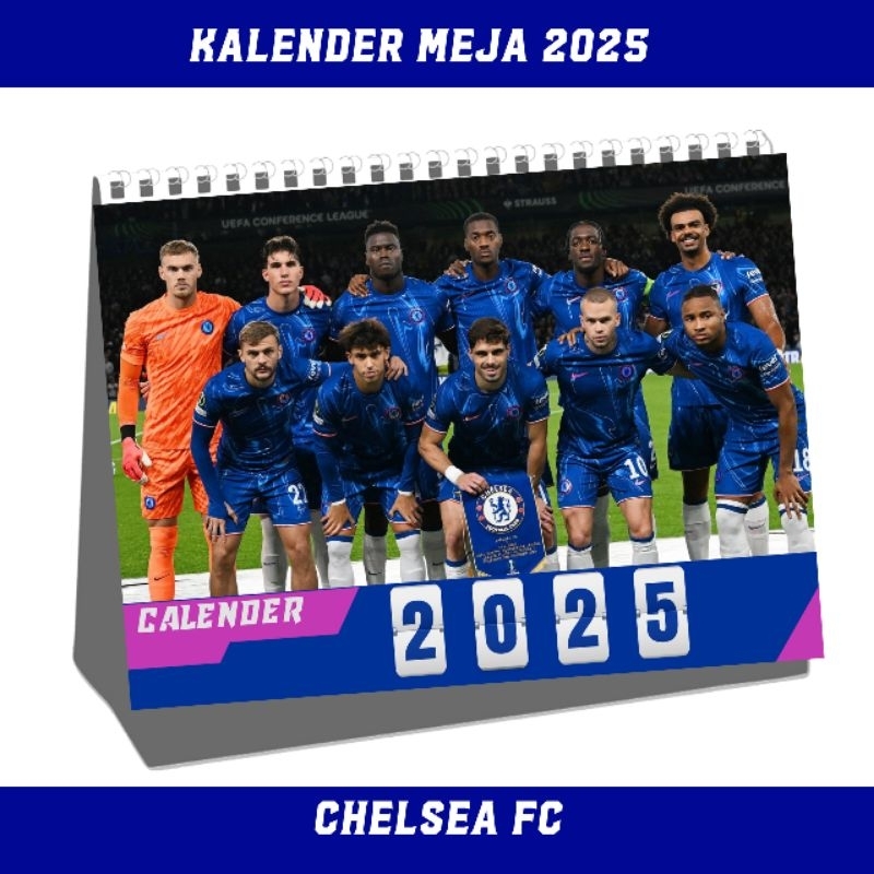 Premium 2025 Chelsea Vip Desk Calendar | Shopee Malaysia