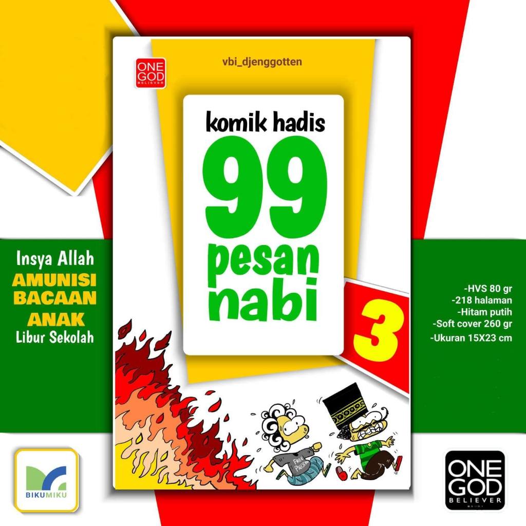 NABI One God Hadith Comics 99 Prophet's Messages vol 3 Islamic Comics ...