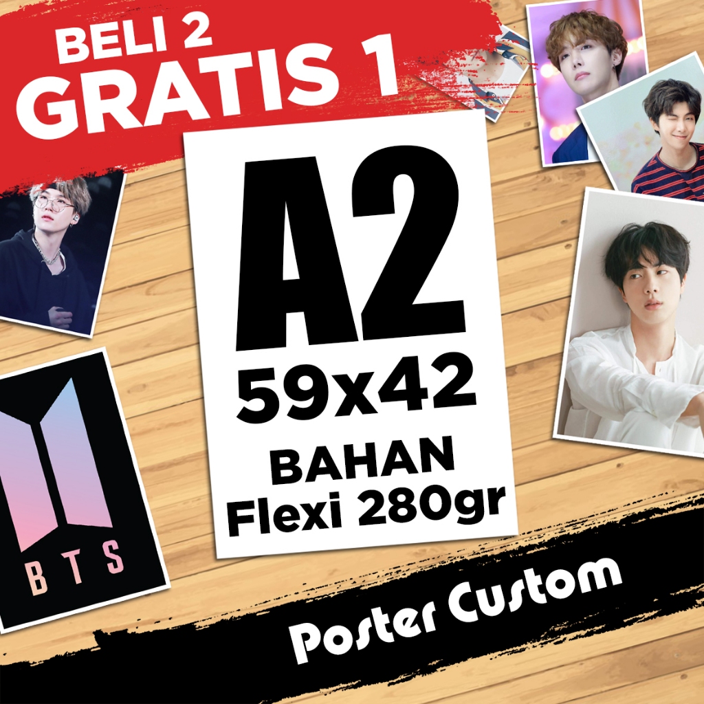 Custom A2 Poster - BUY 2 GET 1 FREE | Shopee Malaysia