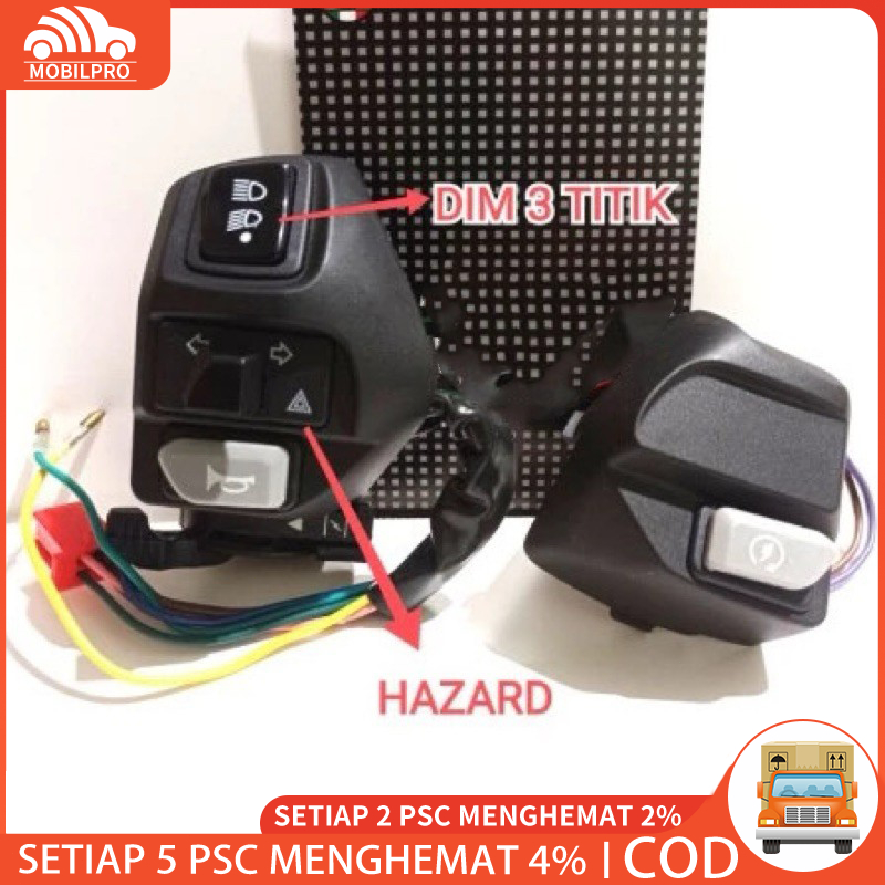 Switch Set Pnp Mio Aerox Left Right Vietnam Complete Engine Plus Hazard ...