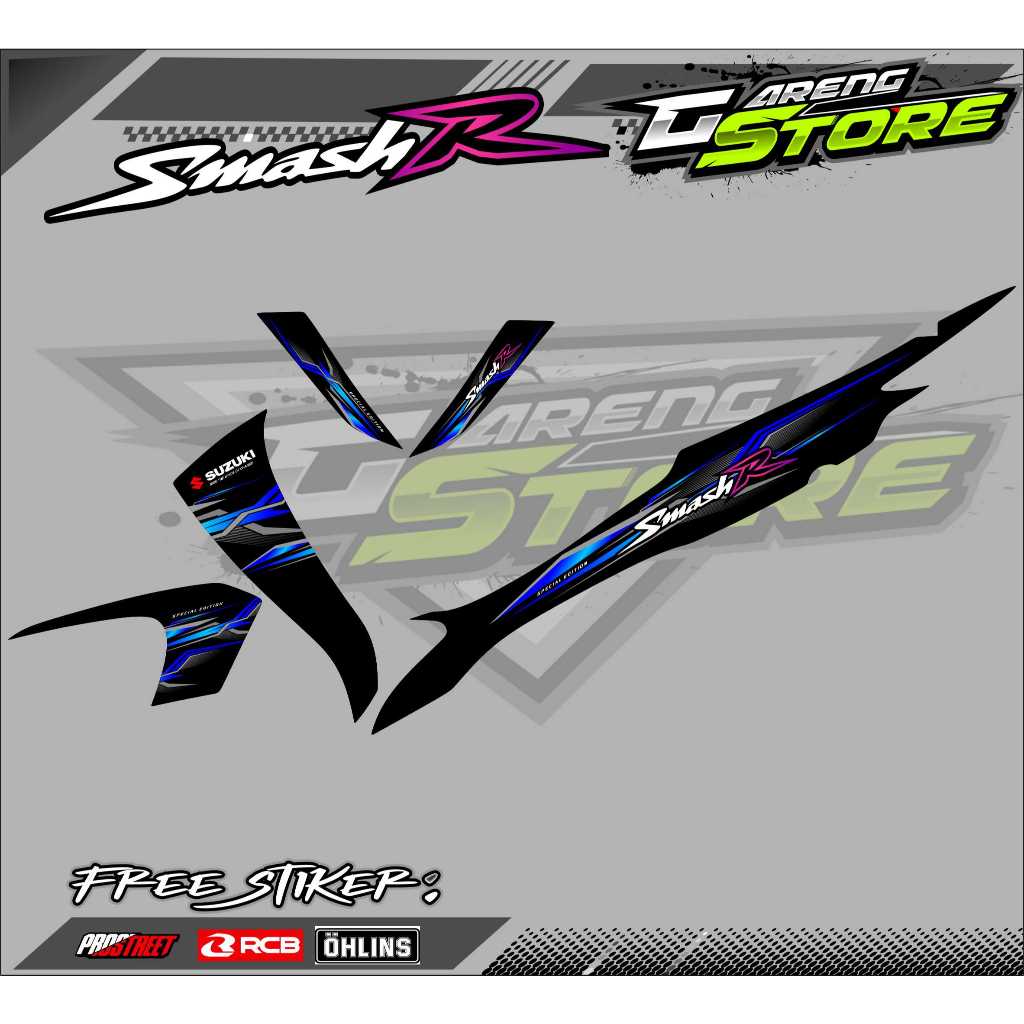 Suzuki SMASH 110 R MOTORCYCLE STRIPING / SUZUKI SMASH 110 R MOTORCYCLE ...