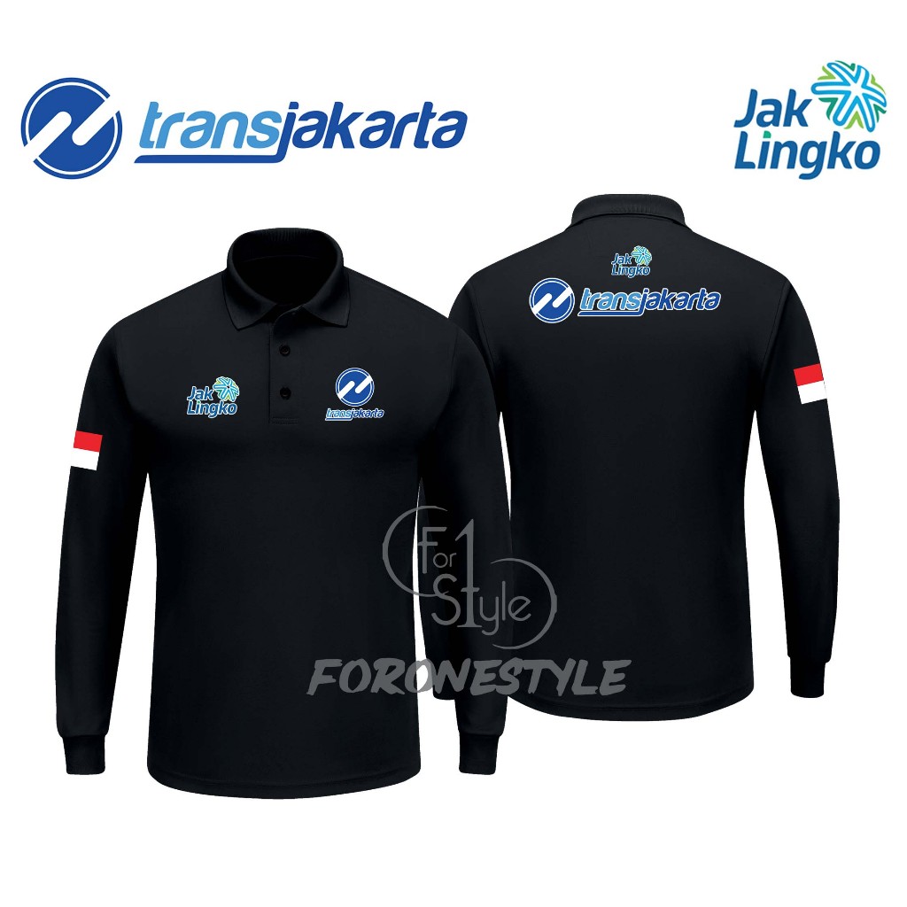 Transjakarta JAKLINKO LONG SLEEVE POLOSHIRT - JAKLINKO LONG SLEEVE POLO ...