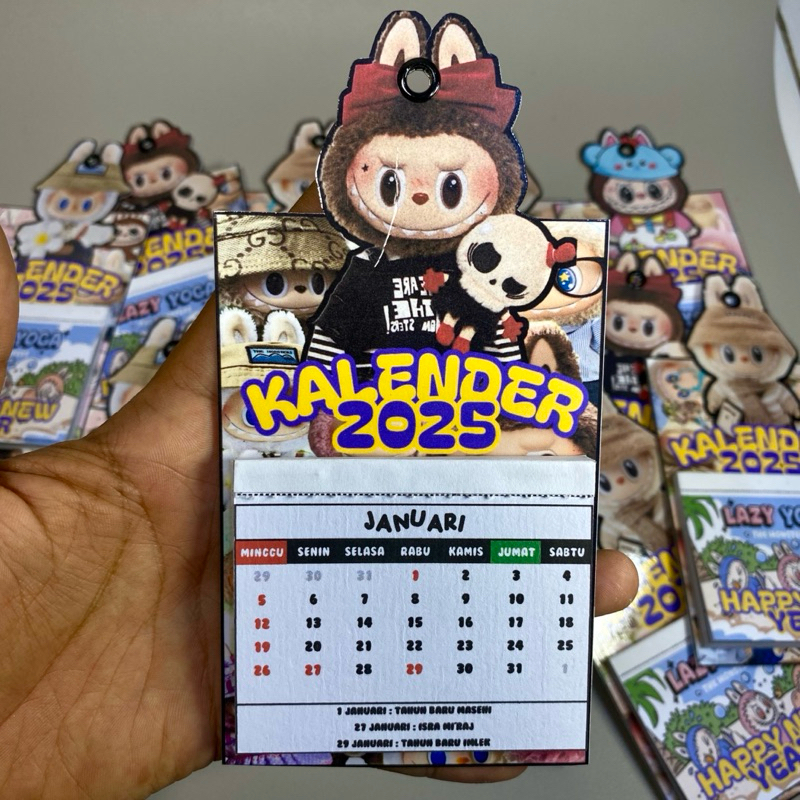 Labubu Magnetic Mini Calendar / 2025 Calendar / Souvenir / Marchendise ...