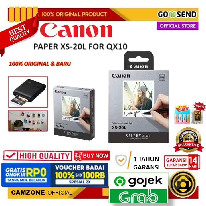 Canon Paper XS 20L Paper Square for Canon Selphy Square QX10 ORIGINAL ...