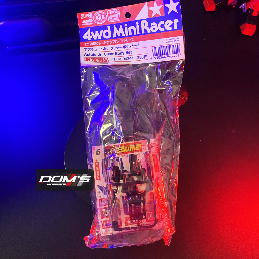 Tamiya Body 94344 ASTUTE Jr. CLEAR SET - Poly Body, Mount, Decal ...