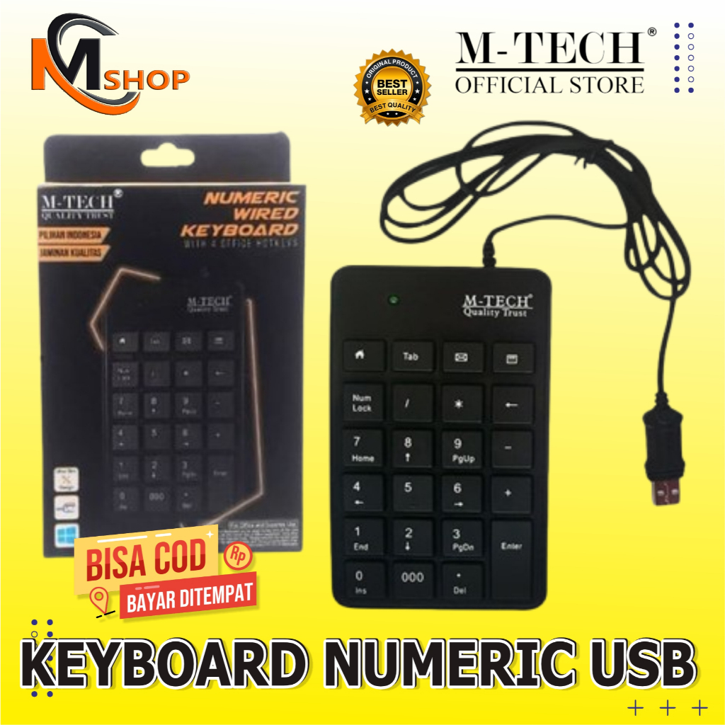Keyboard Keypad Numeric M Tech Usb Wired | Shopee Malaysia