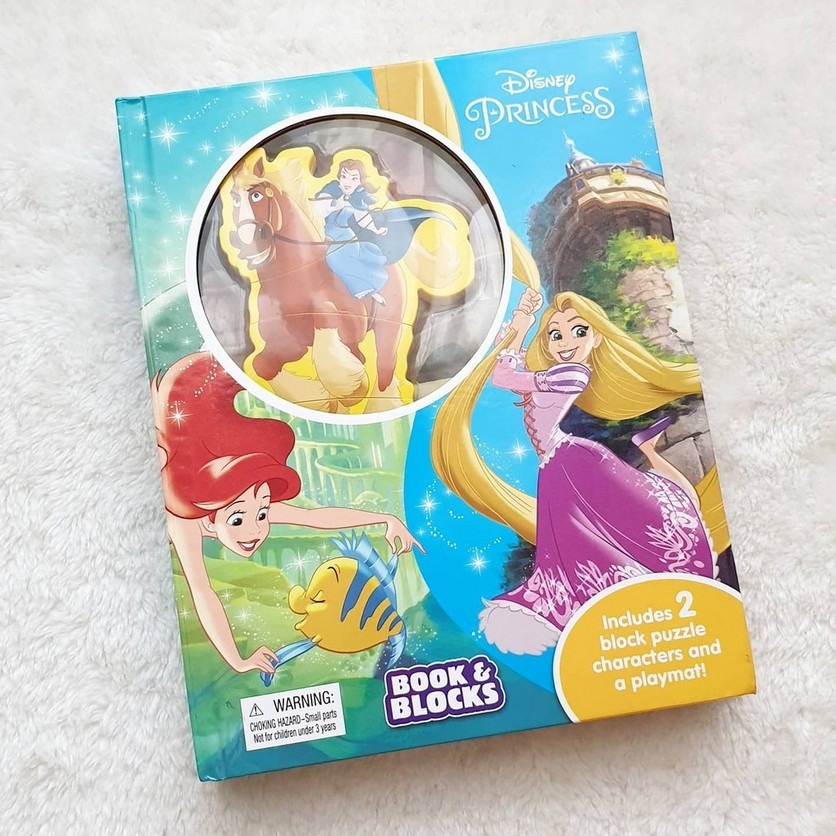 Disney Princess Puzzle BOOK BOOK & BLOCKS Include 2 Block Characters ...