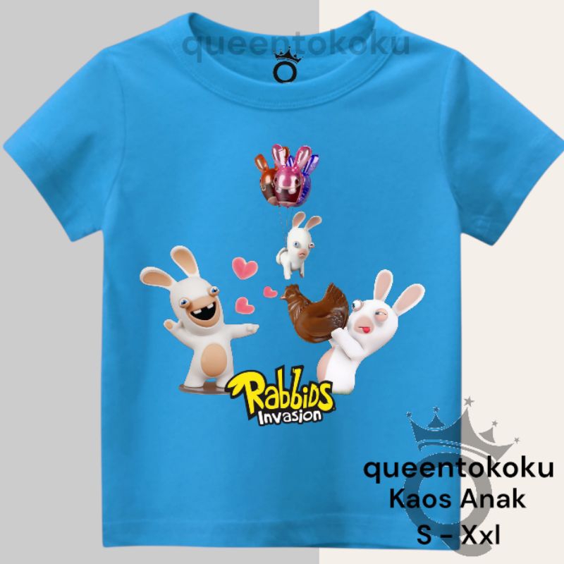 Children's T-shirt short sleeve Rabbids Invasion Flying Balloon Bunny ...
