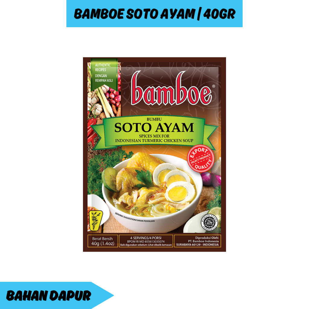 Bamboe Chicken Soto, Typical Indonesian Cooking Seasoning | Shopee Malaysia
