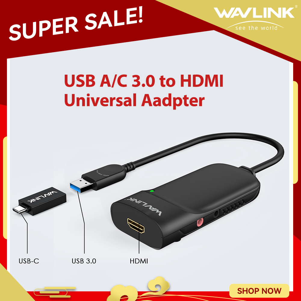 Wavlink Type C USB 3.0 to HDMI Display Adapter Universal Converter ...