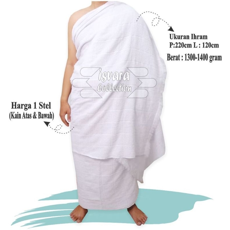 Adult Men's Ihram Cloth Plain Square Pattern Adult IIhrom Shirt Thick ...