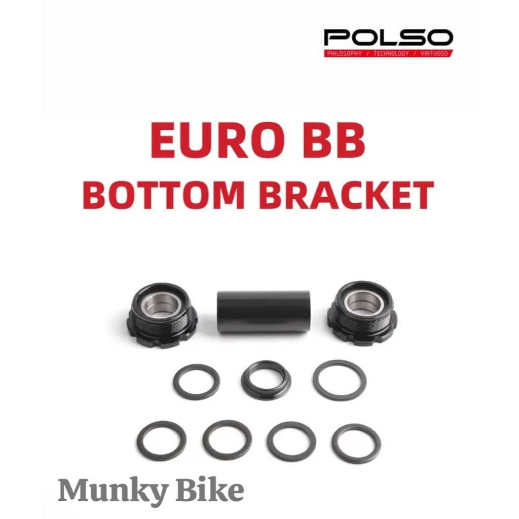 Polso Euro BB Bottom Bracket Euro Set 19mm BMX Bike Seal Bearing ...