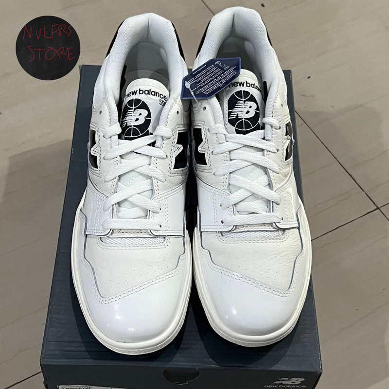 Nb 550 (BB550YKF) White Patent Black 100% Original | Shopee Malaysia