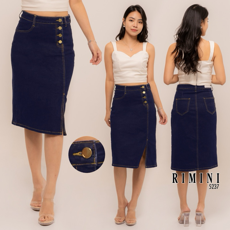 Rimini Denim Skirt 5237 | Shopee Malaysia