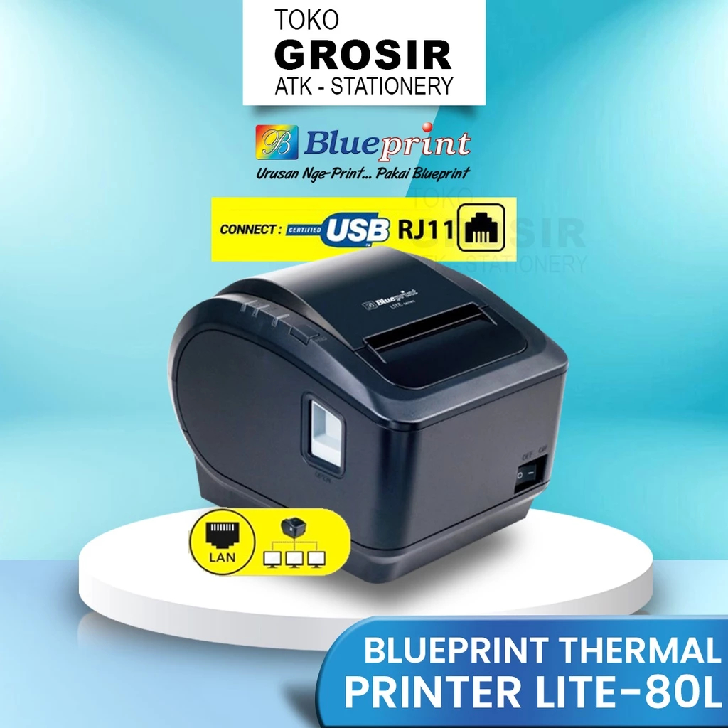 (LIVE) 80l LITE80L PRINTER LITE LAN USB RJ11 80mm THERMAL BLUEPRINT ...