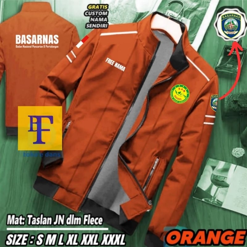 Custom DESIGN WATERPROOF BASARNAS JACKET | Shopee Malaysia