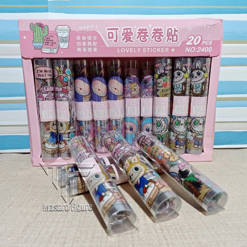 Labubu Roll Sticker Roll Sticker LABUBU Random | Shopee Malaysia