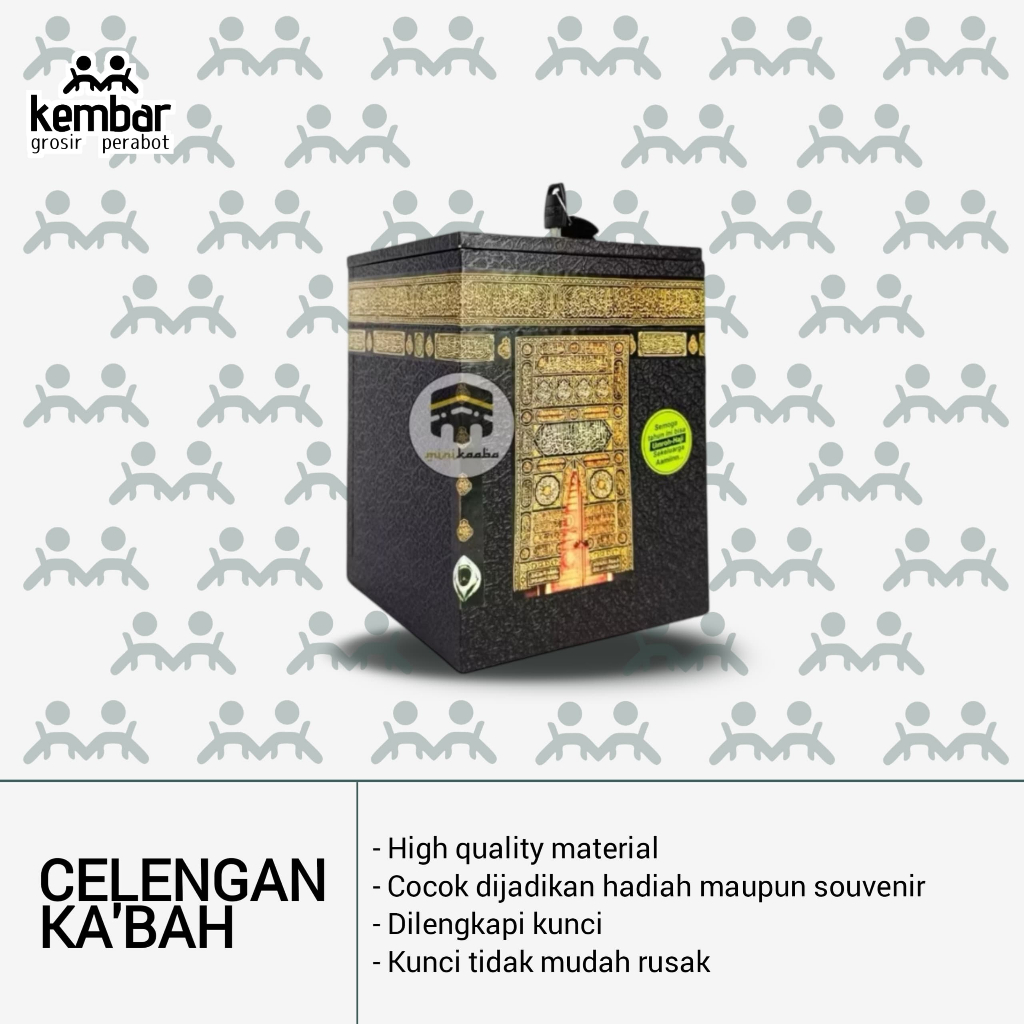 Ka'bah JUMBO / KAKBAH MINI viral piggy bank opens and closes Mecca ...