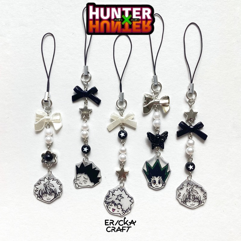 Hunter X HUNTER PHONE CHARM KEYCHAIN ANIME KILLUA ZOLDYCK GON FREECSS ...