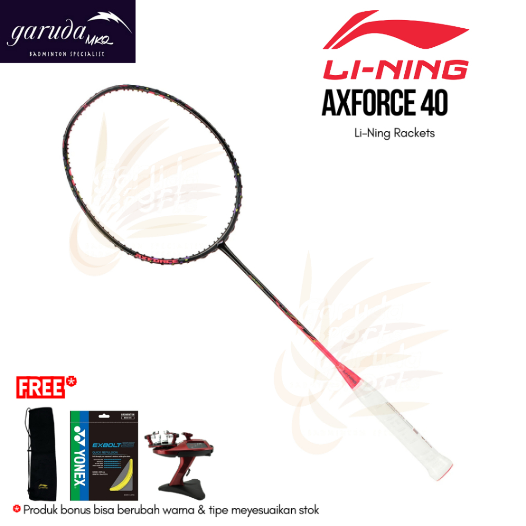 Axforce 40 Lining Badminton Racket / AX FORCE 40 Lining Racket / Li ...