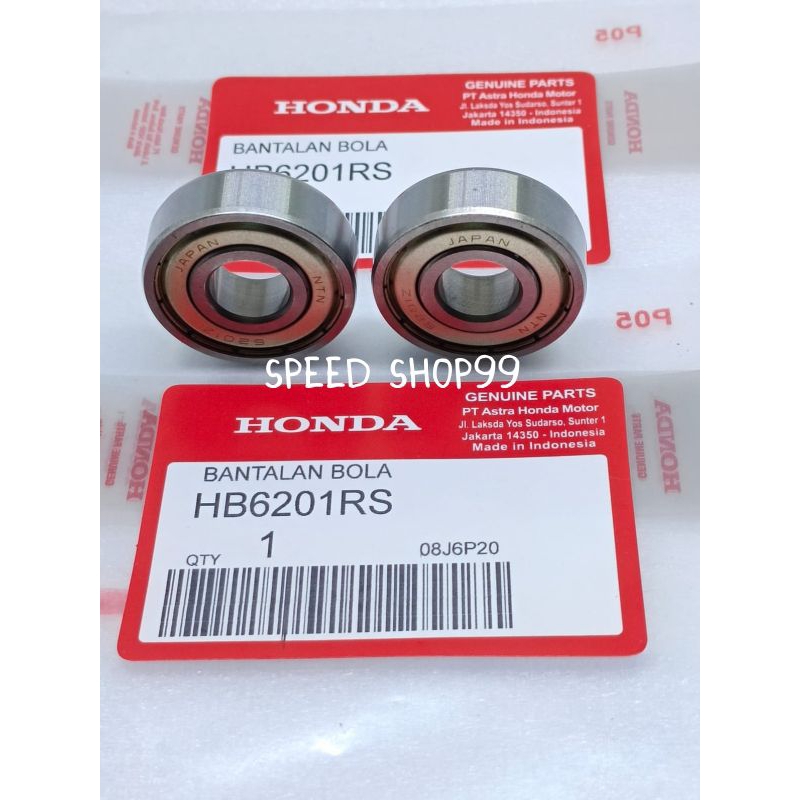 Front right left wheel bearings 2PC 6201zz ORI, Honda PCX 160 ADV 160 ...
