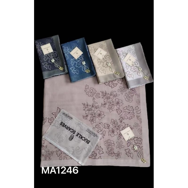 Scarves Buckle | Rectangular hijab motif | Digital printing | Neat ...