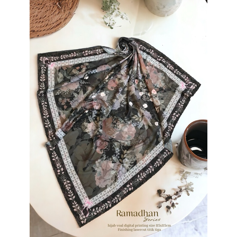 Ramadhan Series 01– Premium voal Digital printing motif/ Hijab voal ...