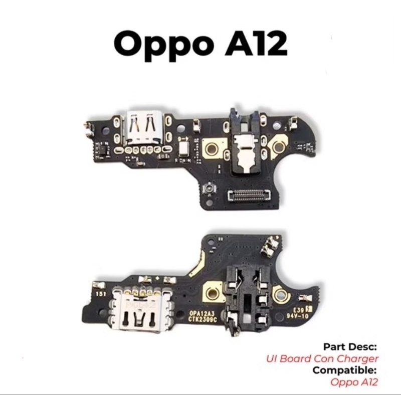 OPPO A12 2020 UI BOARD CHARGER CAS CONNECTOR BOARD ORIGINAL PLUS IC ...