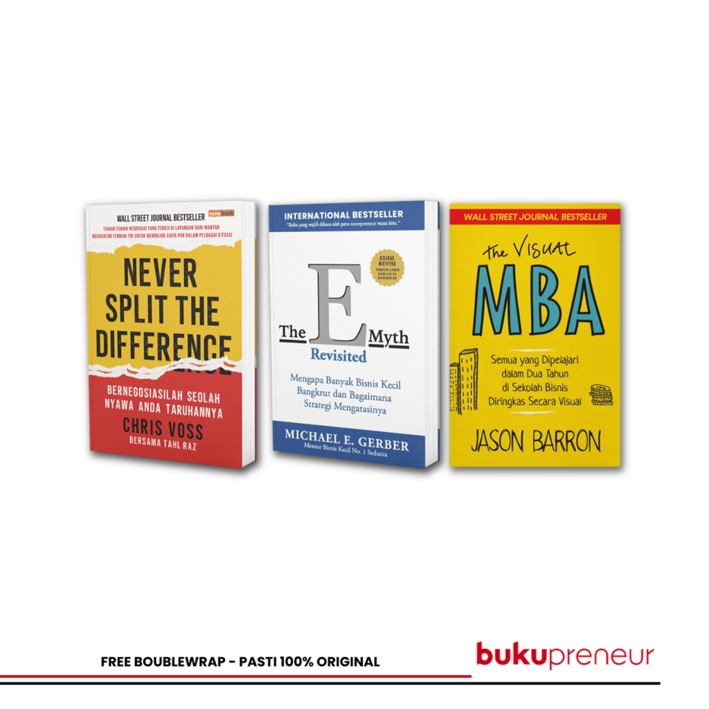 Bukupreneur - Package of 3 Never Split The Difference Books + The ...