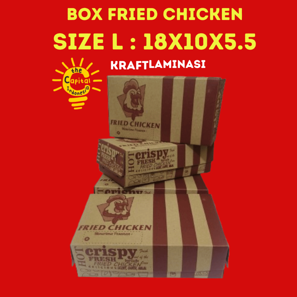 - KRAFT-- KFC FRIED CHICKEN LAMINATED BOX contains 100 pcs | Shopee ...