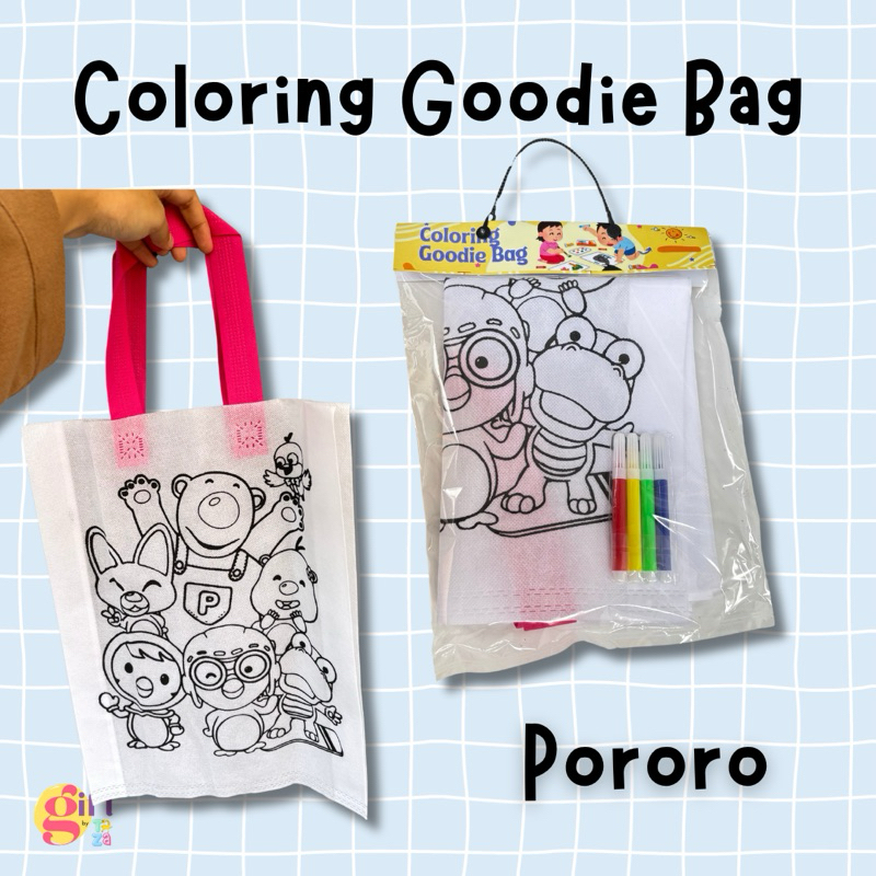 Coloring Goodie Bag / Coloring totebag / Coloring tote Bag package ...