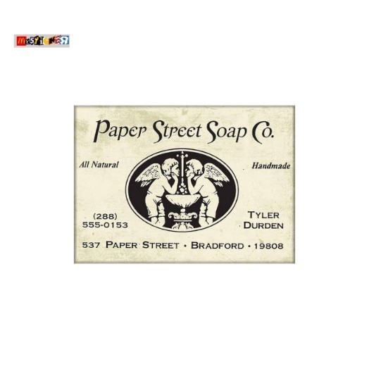 Paper Street Soap Co sticker, Fight Club Tyler Durden retro film ...