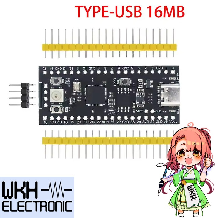 Raspberry RP2040 16MB Pi Pico RP 2040 ARM Microcontroller Board ...