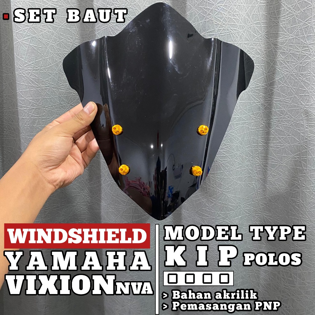 Visor VIXION NVA MODEL KIP PLUS VISOR BOLT 4 VISOR SEEDS YAMAHA VIXION ...