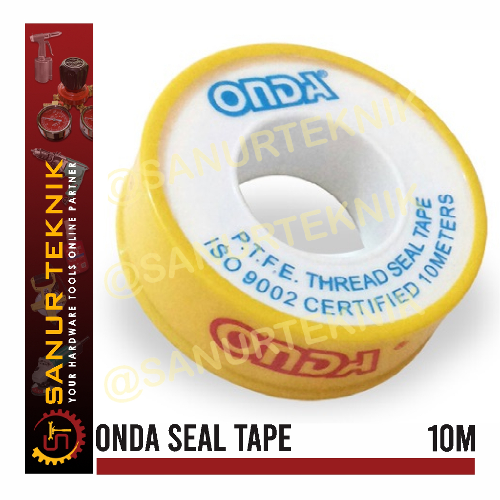 ONDA Seal Tape / Pipe THREAD Insulation PTFE THREAD SEAL TAPE 10M Tape ...