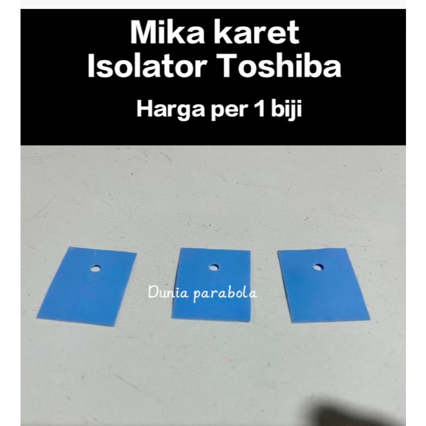 Mija toshiba transistor isolator rubber per piece measuring 2,8 x 2,2 ...