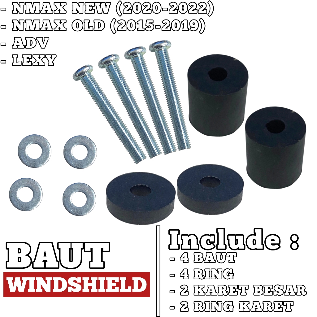 Visor Bolts Windshield Bolts Yamaha NMAX Adv Lexy Pcx Etc. Universal ...
