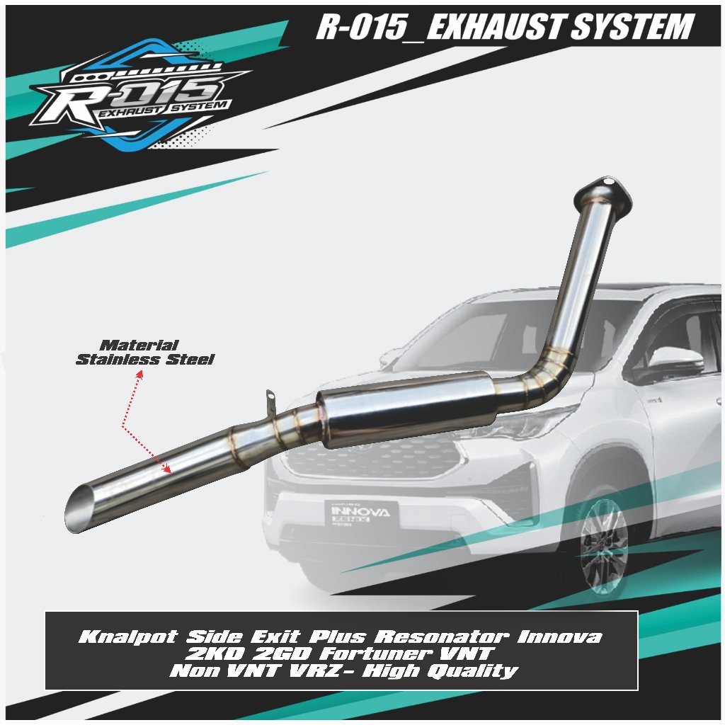 Side Exit Connection Frontpipe Plus Reson-NON Reson Innova 2KD/NON VNT ...