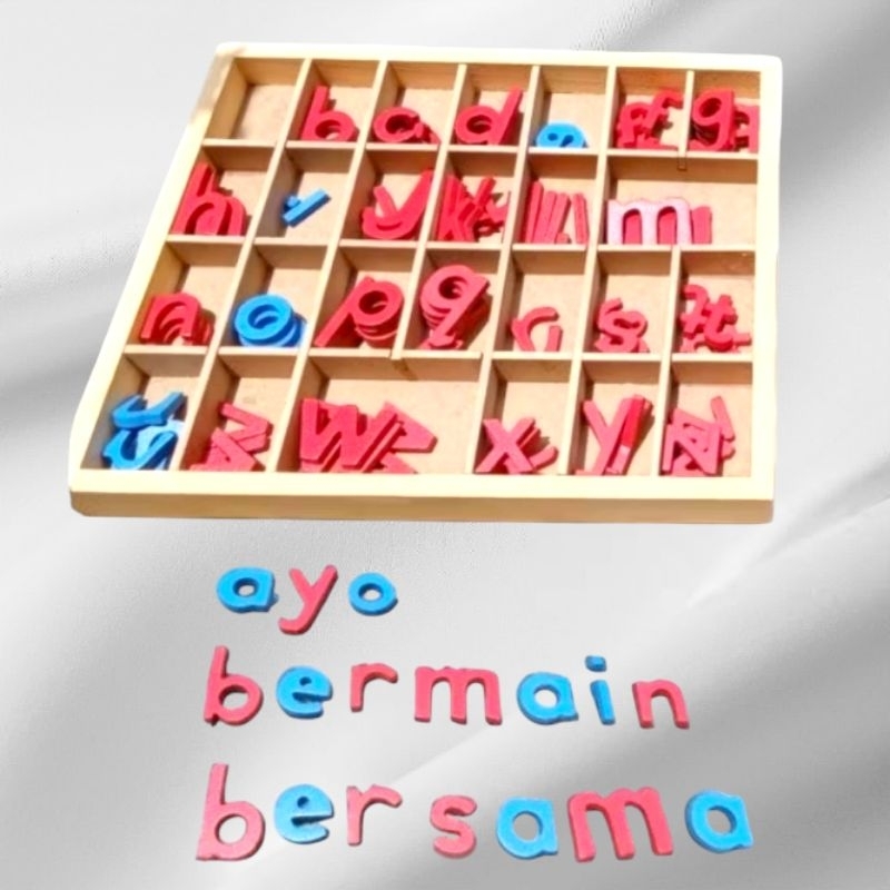 Children's Educational Toy Moveable Alphabet Montessori Letter Box ...