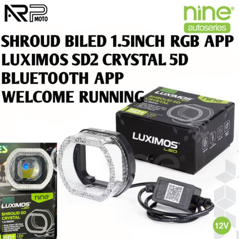 Shroud BILED 1.5 INCH 5D CRYSTAL RGB APP BLUETOOTH LUXIMOS SD1 ...
