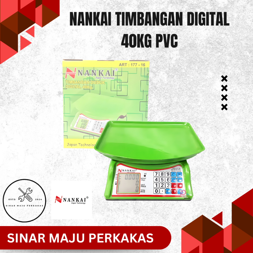 LAYAR Nankai 40kg pvc Digital Scale 2 LCD Screen Display Can Set Price ...