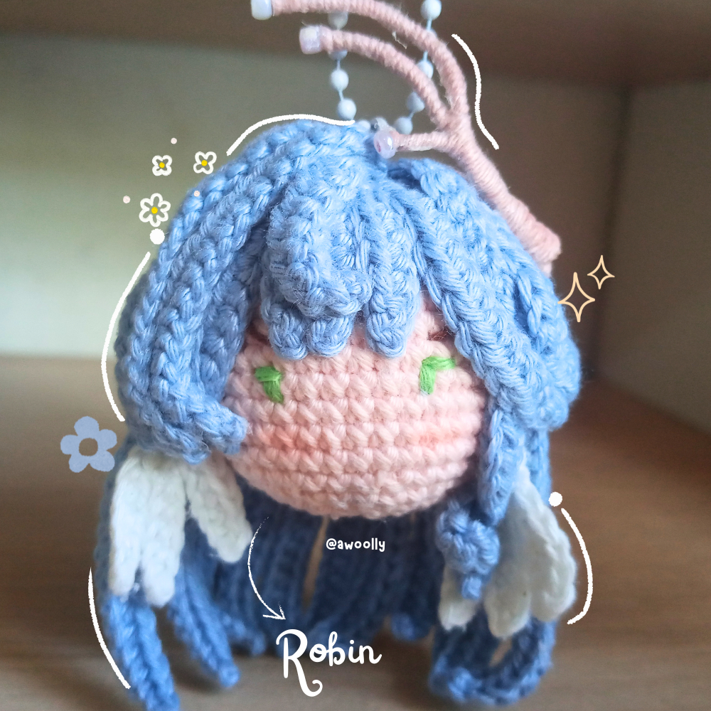 GANTUNGAN Robin Honkai Star Rail Knitted Keychain HSR Keychain | Shopee ...