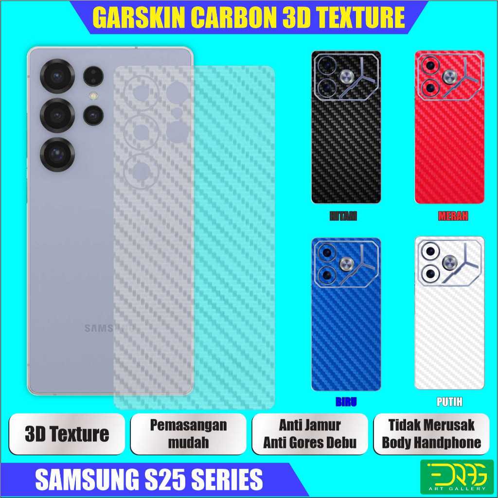 Samsung S25 S25+ Plus Ultra Skin Carbon Anti-Fungus Garskin Carbon ...