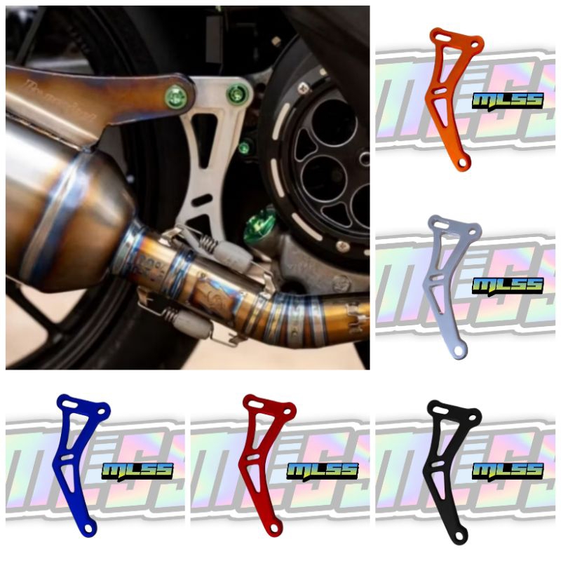 Yamaha mio sporty / mio smile aluminum exhaust pangkon mounting Bracket ...