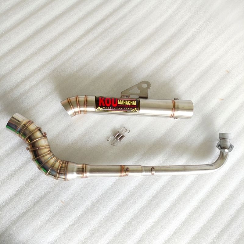 Kou Canister 51mm super open tube type 1set for wave 100 110 125 xrm ...