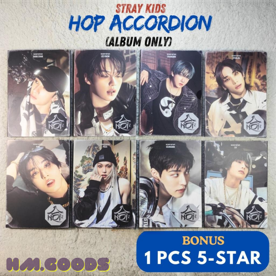 [ALBUM Only + 5-STAR PC] STRAY KIDS HOP ACCORDION VERSION ALBUM ONLY ...